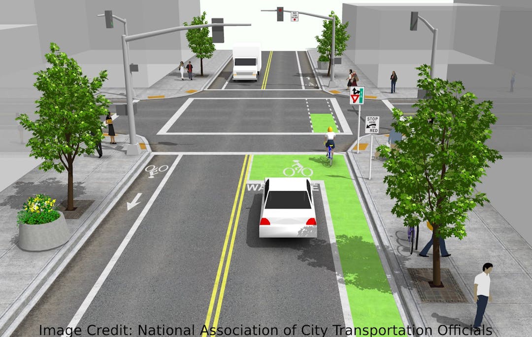 New Intersection Treatment: Bike Boxes | Let's Talk Blacksburg