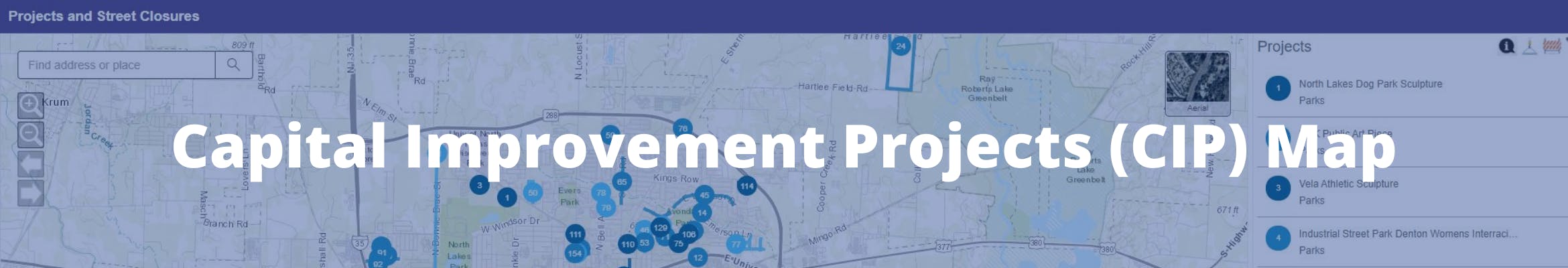 Capital Improvement Projects (CIP) Map | Discuss Denton